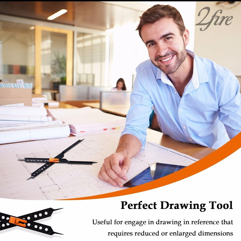 1/2/3 Adjustable Scale Divider Tool For Artists And Designers Easy To ...