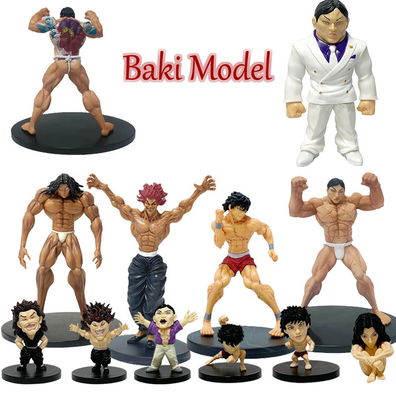 BAKI Action Figure Yujiro/Jack/baki Hanayama Kaoru Model Dolls Toys for ...