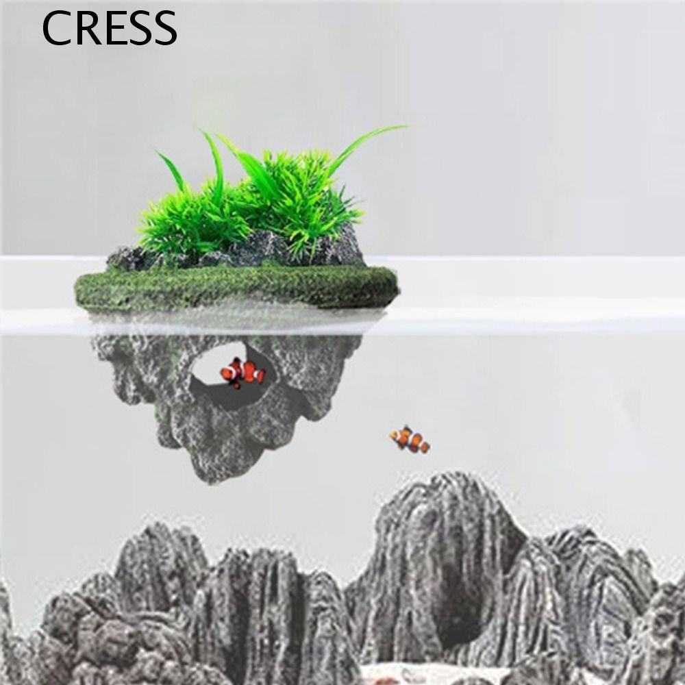 CRESS Floating Island Decoration, Simulation Realistic Floating Stone ...