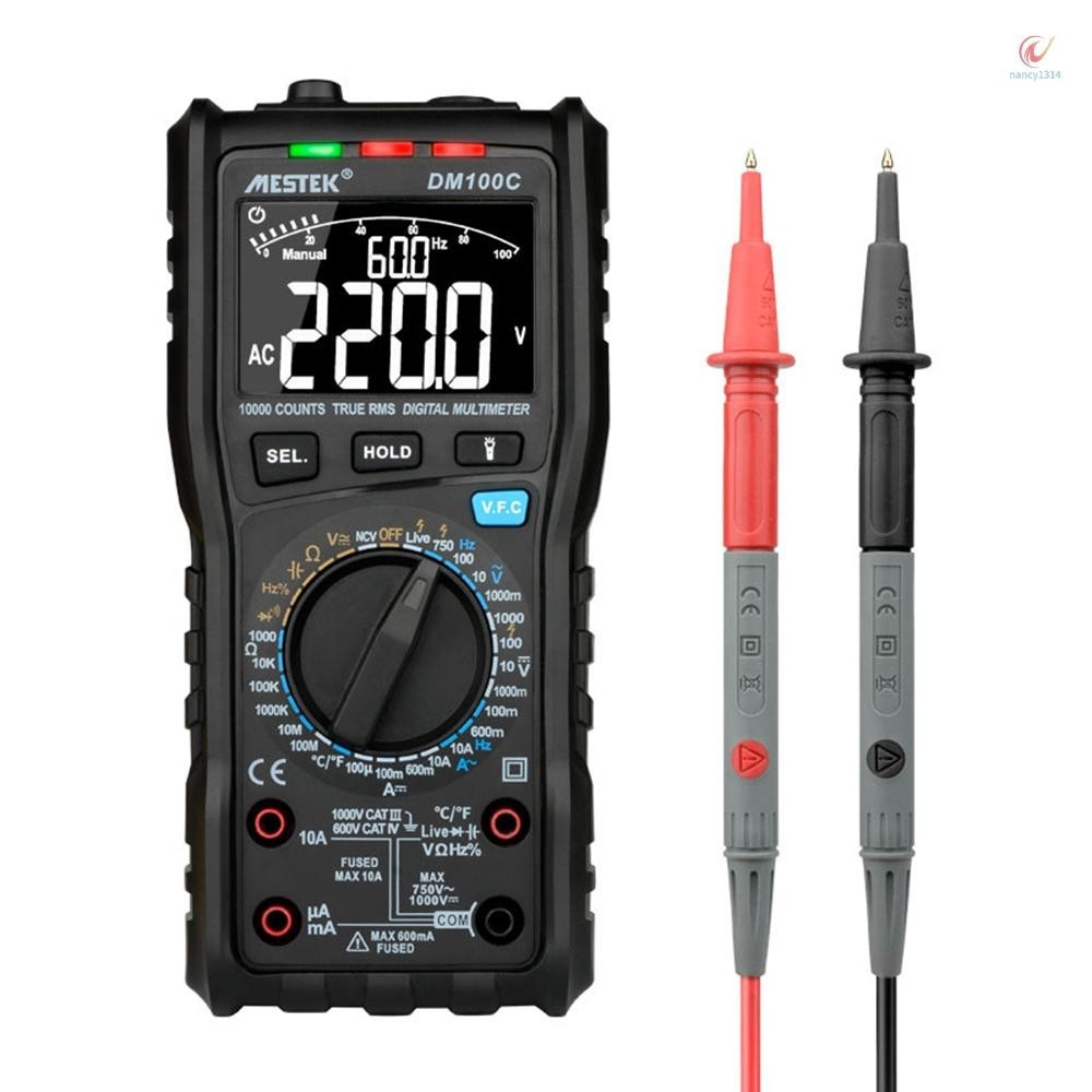 Nancy MESTEK 10000 Counts True RMS Multifunctional Digital Multimeter ...
