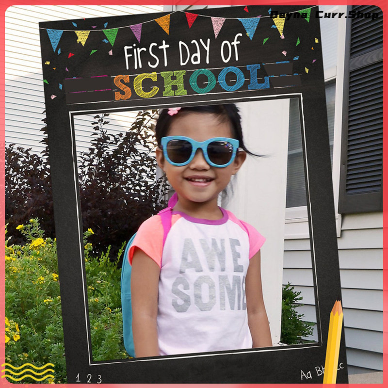 First Day of School Photo Booth Props Frame for Classroom Decor Party ...