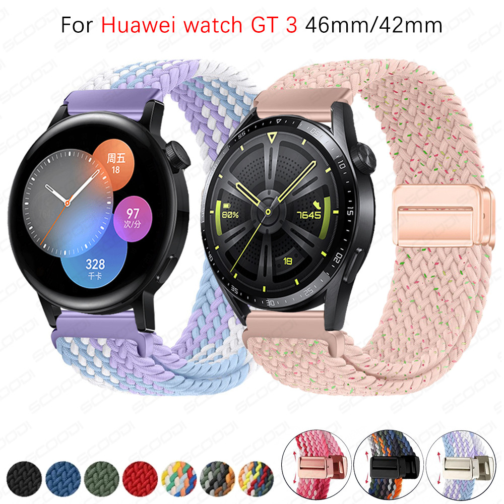 Magnetic Braided Loop For Huawei watch GT 3 / 3 Pro / 2 / GT 2e / Honor ...