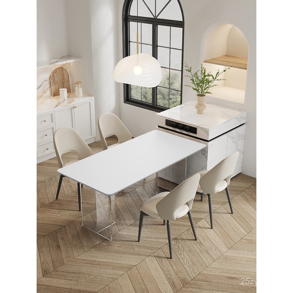 Genovese Kitchen Island Stone Plate Dining Tables and Chairs Set Modern Simple Small Apartment ...