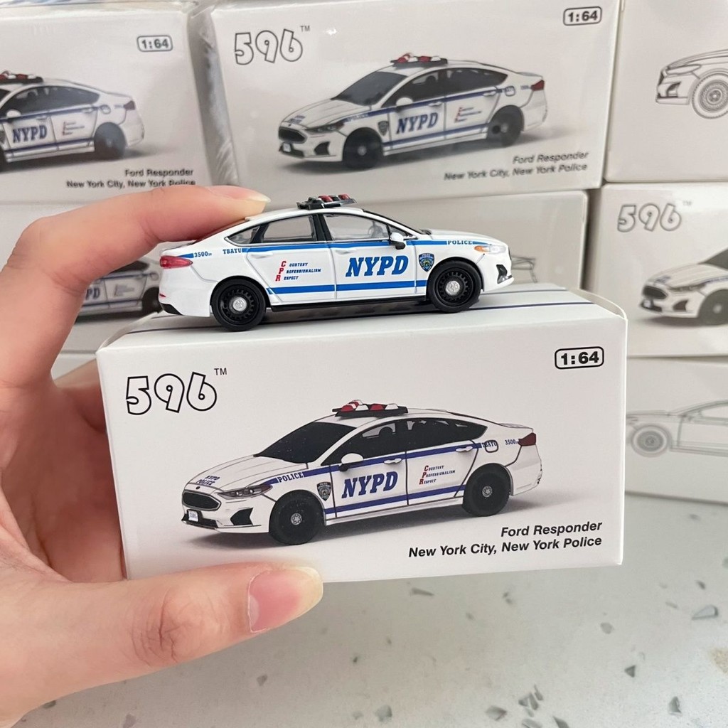 596 Model 1/64 Ford Mondeo Police Interceptor NYPD NYPD Painted Police ...