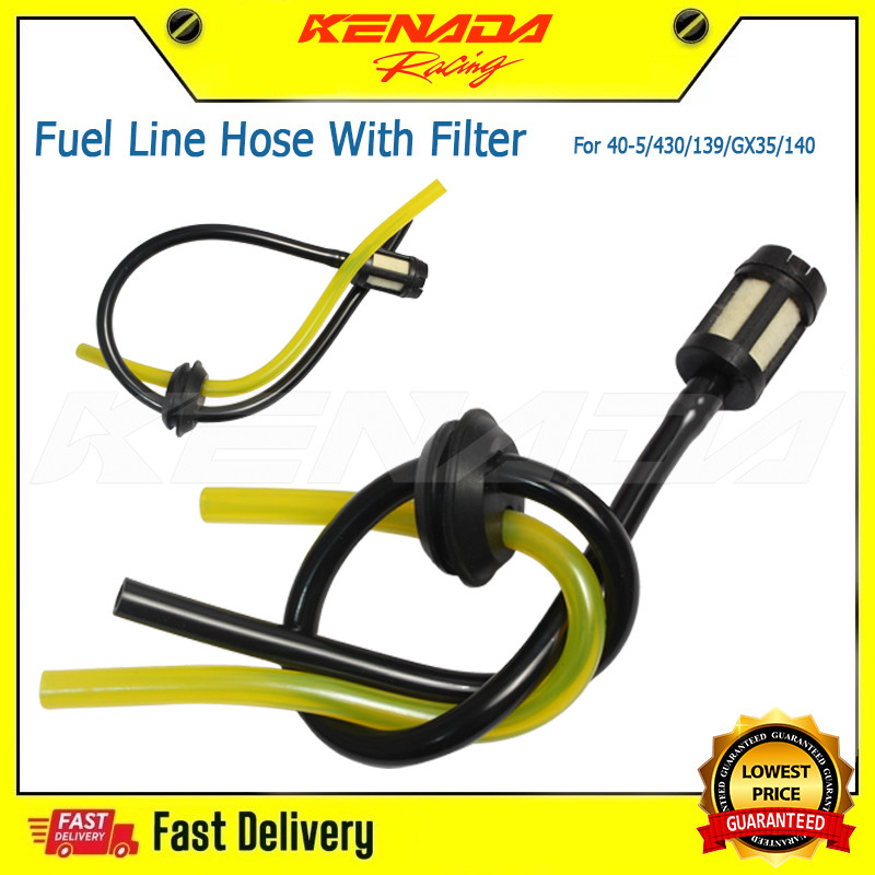 Fuel Line Hose With Filter Lawnmower Brush Mower Oil Pipe Assembly ...