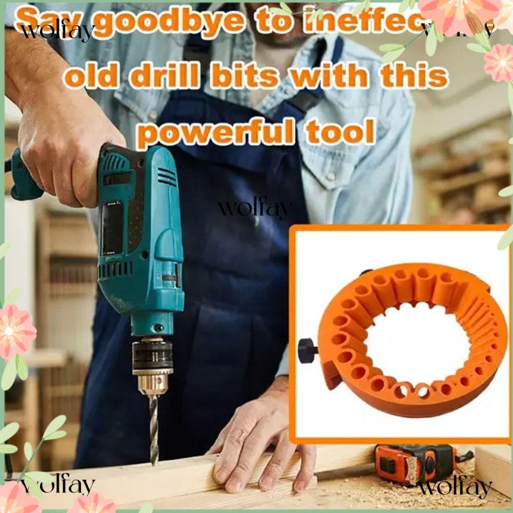 WOLFAY Drill Bit Sharpener, Multi-specificatio Grinding Auxiliary Tool ...