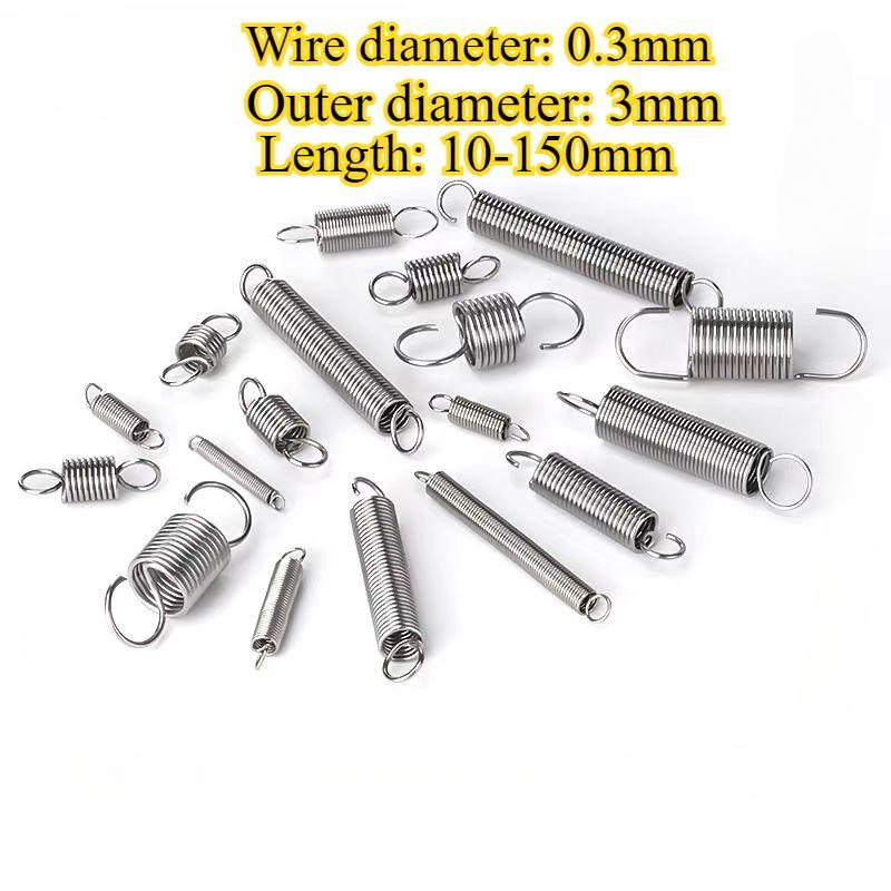 MDX 】 304 stainless steel hook tension spring wire diameter 0.3mm outer ...