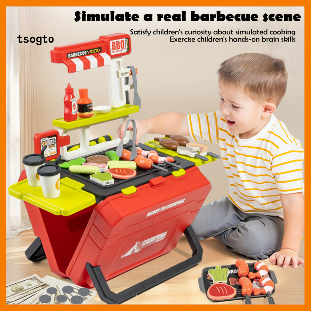 [TS] Toy Barbecue Grill for Children Toy Grill for Kids Outdoor Bbq ...