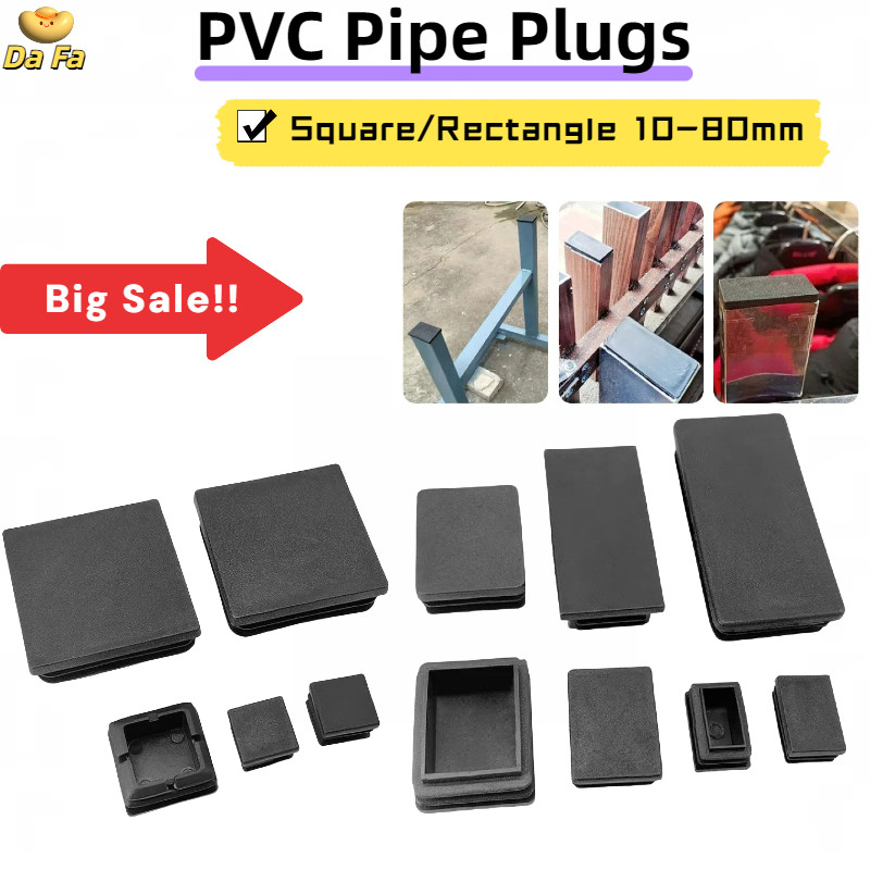 10 15 19 20 25 40 50 mm Square Rectangle Black Plastic Hollow Cover ...