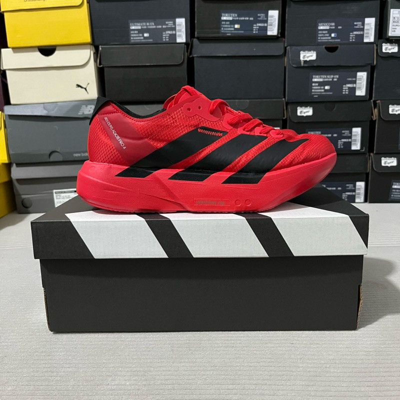 Adidas ADIZERO ADIOS PRO 4 RED BLACK SHOES 5XHF | Shopee Philippines