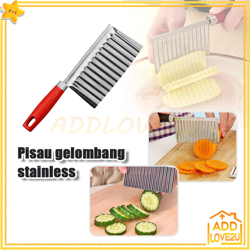 Stainless wave knife/stainless pickle knife/wave style cut potato knife ...