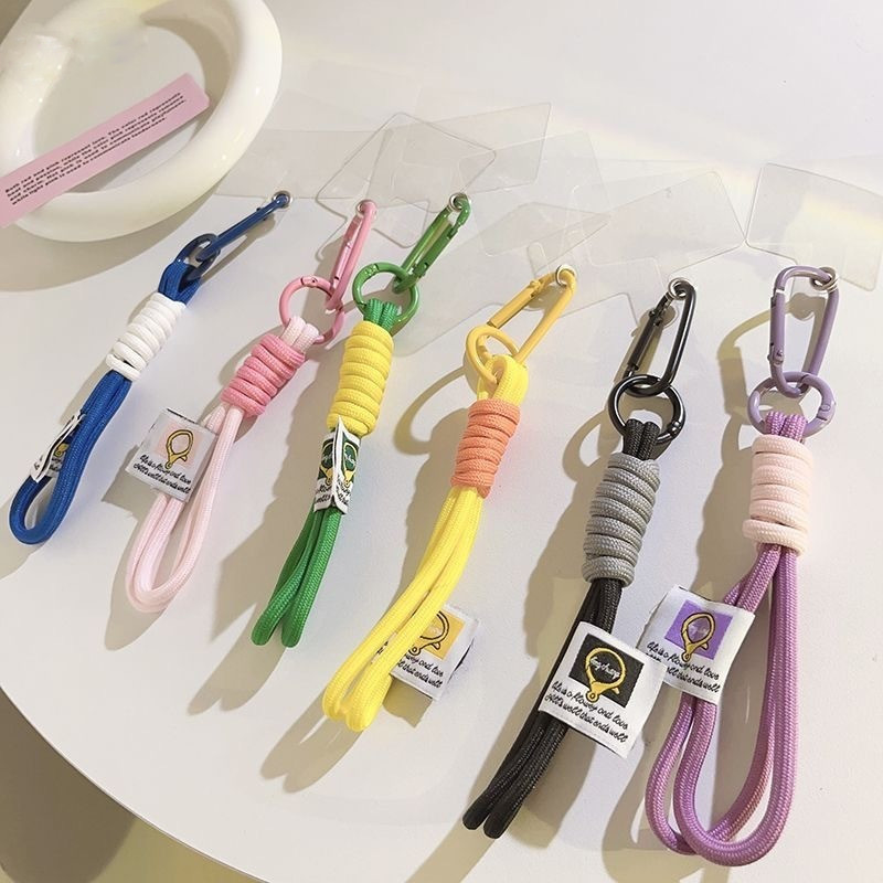 INS Style Colorful Nylon Rope Woven Label Braided Wrist Strap Portable ...