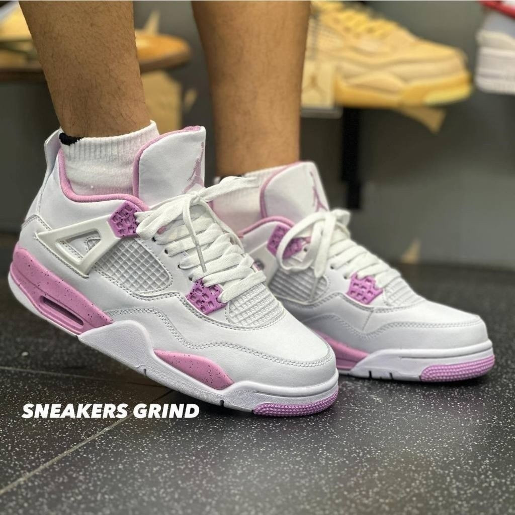 Jordan 4 Pink Oreo Shoes With Free Socks High Quality Not Class A ...