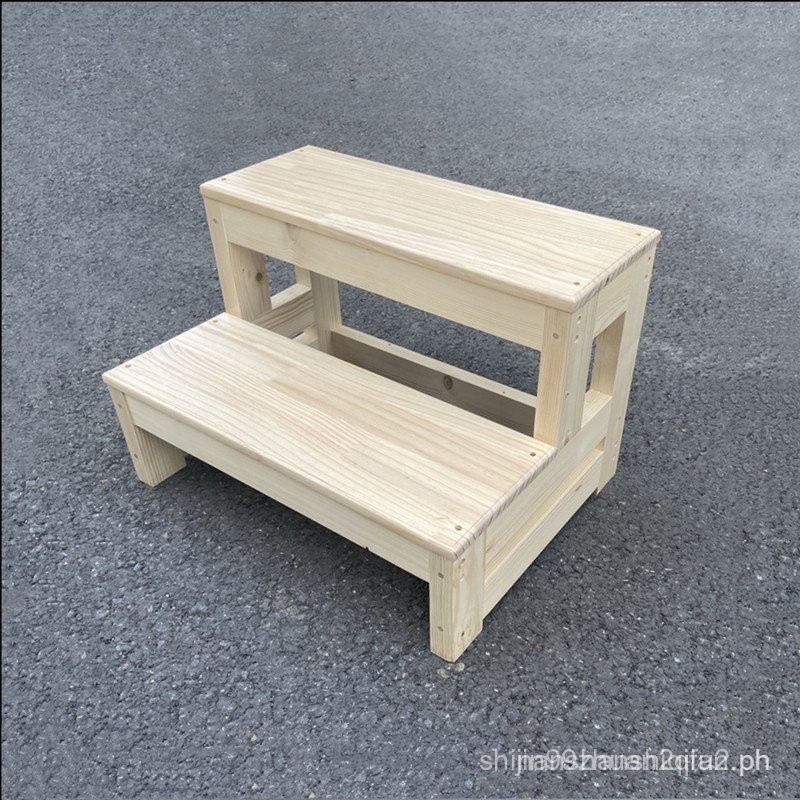 Solid Wood Household Ladder2Step Stair Balcony Ladder Step Climbing ...
