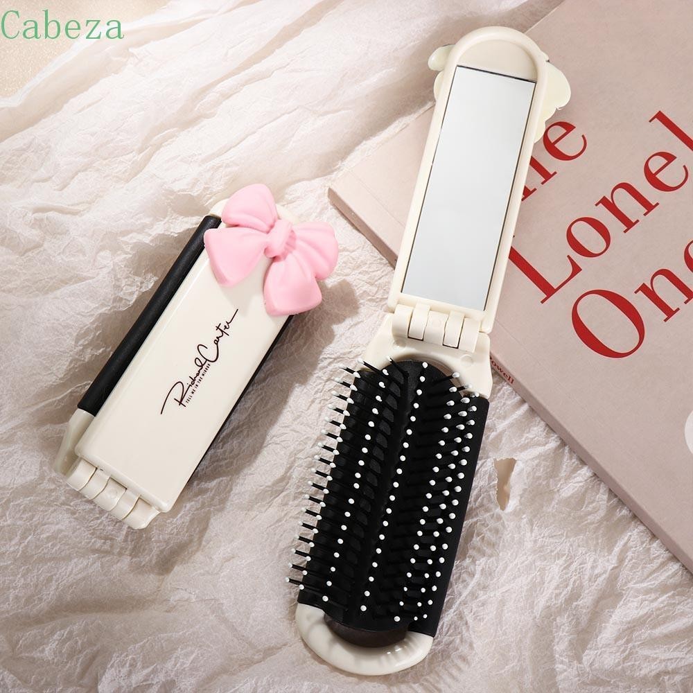 CABEZA 2 in 1 Comb Mirror Set, Mini Anti Static Air Bag Hair Comb, Cute ...