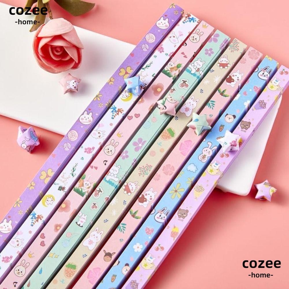 COZEE 540 Sheets Star Origami Paper, Single Sided Colorful Star Paper ...