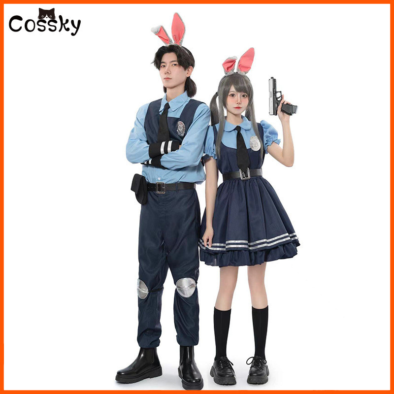 Anime Cosplay Costume Complete Set Real Time Filming of Zootopia's Cos ...