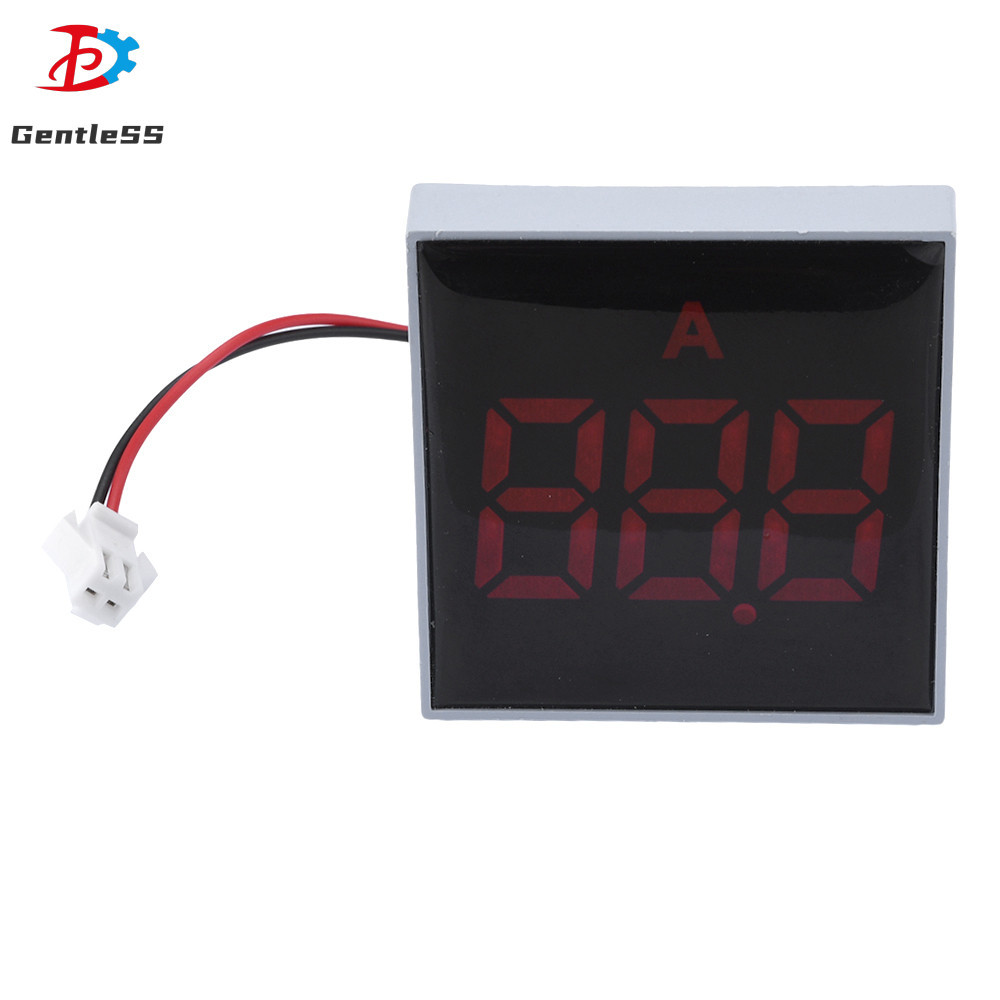 50MM Square LED Digital Ammeter 0-100A Current Tester Suitable for ...