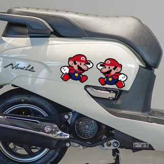 Super Mario Motorcycle Sticker Reflective Cartoon Motorbike Body Decal ...