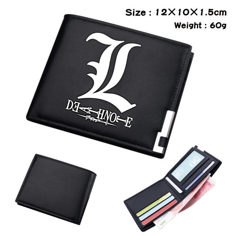 CY DEATH NOTE Wallet Fashion Half Fold Wallet Men's and Women's Short ...