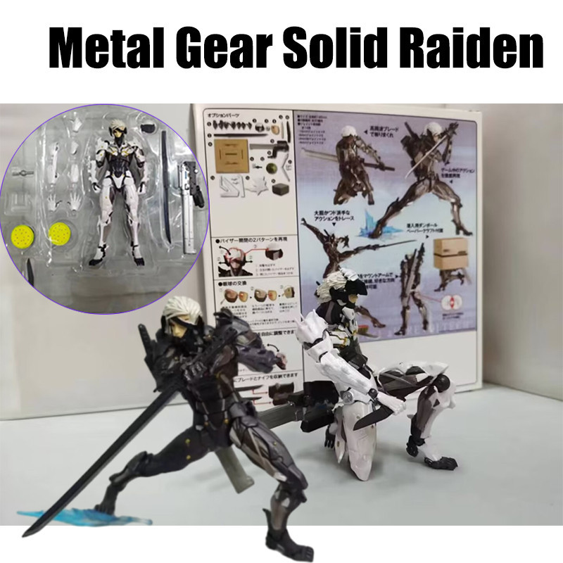 Metal Gear Solid 4 black Raiden action figure collection White Raiden ...