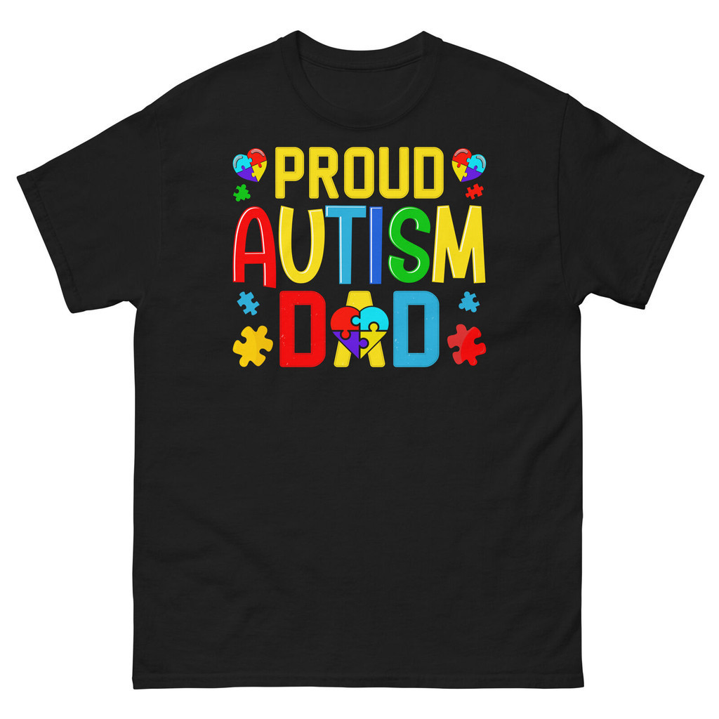 Proud Autism Dad Father'S Day Autism Spectrum Disorder Men'S Classic ...