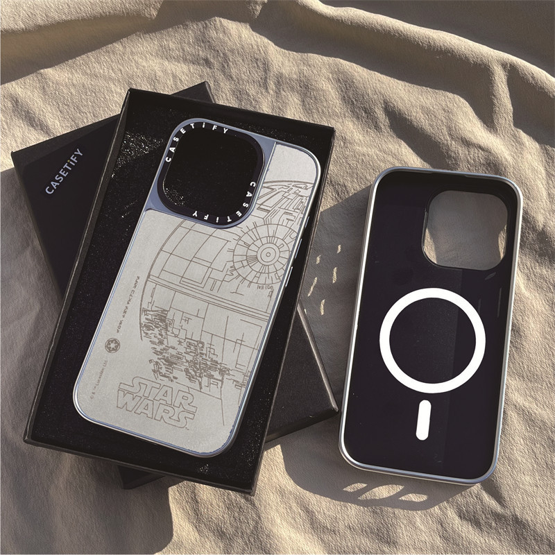 CASETiFY X STAR WARS™ The Death Star Magnetic suction Sliver Matte ...