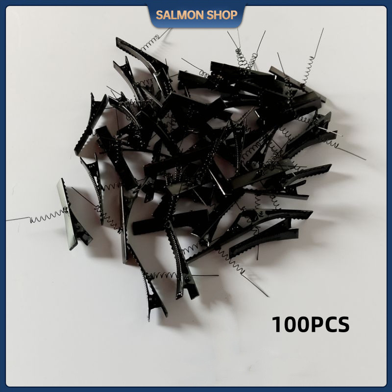 100pcs Springs Duckbill Clip 4cm Springs Hair Pin DIY Hair Clips ...