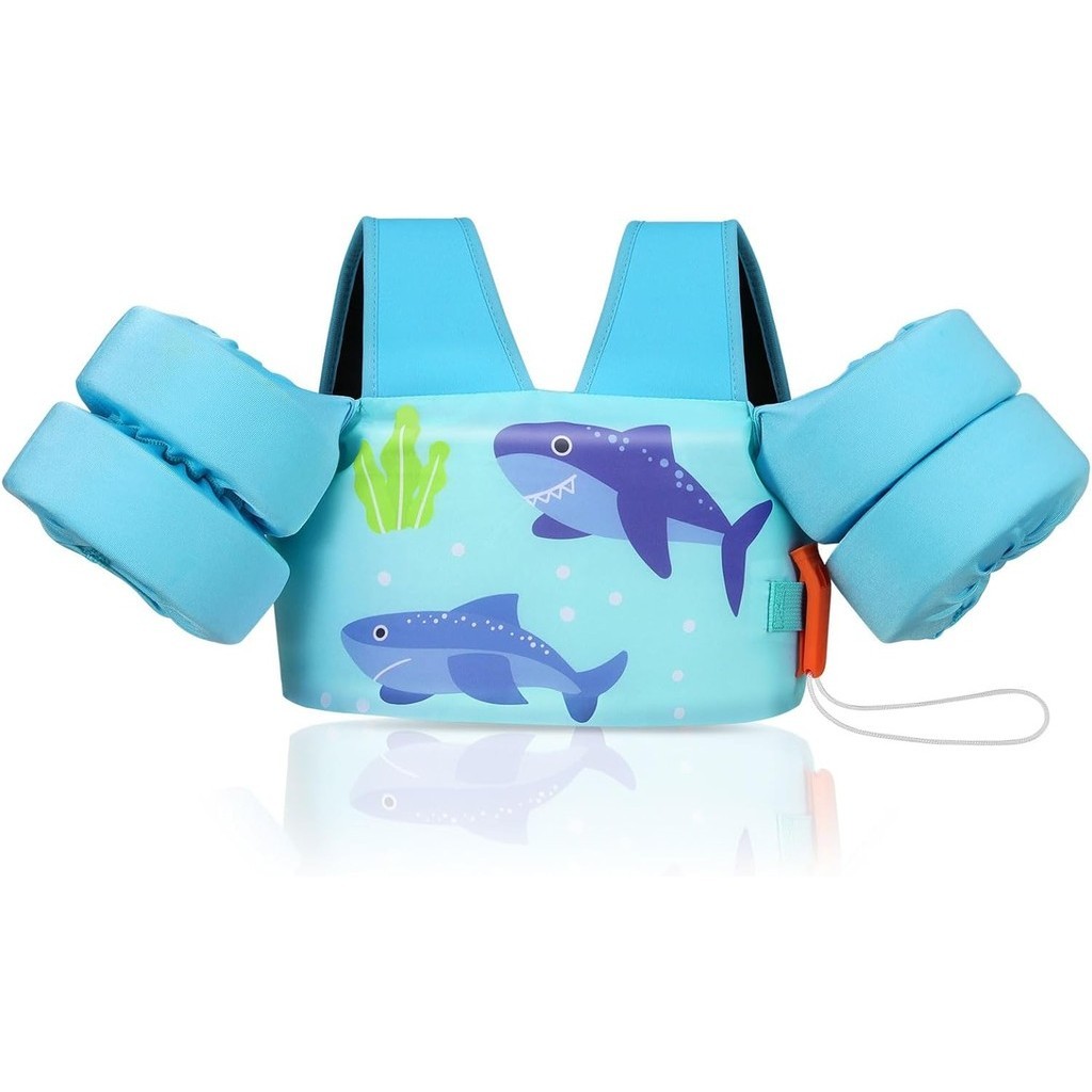 MoKo Toddler Swim Vest for Kids, Swim Arm Floaties 22-60lbs Cartoon ...