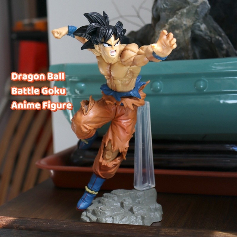 Dragon Ball Battle Goku Black Hair Goku Battle Damaged Anime Figure ...