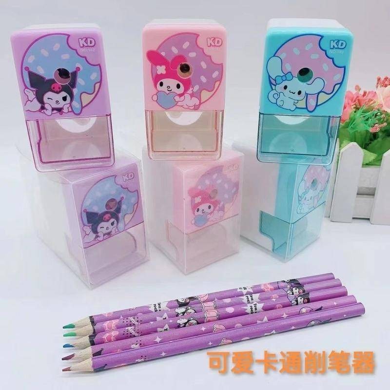 2024 Sanrio Mymelody Kuromi Cinnamoroll Pencil Sharpener Learning ...