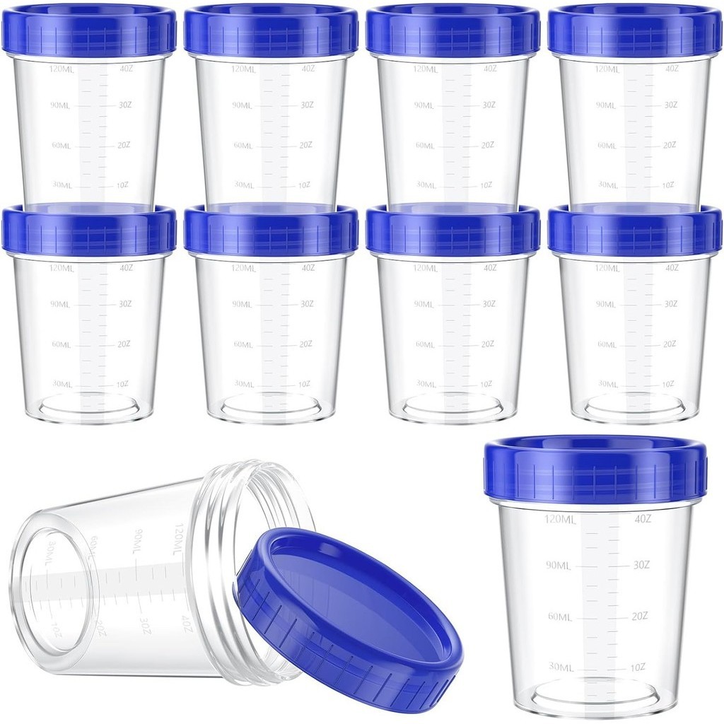 3Pcs 120ml Transparent Fish Bait Measuring Cup Clear Plastic Beaker ...