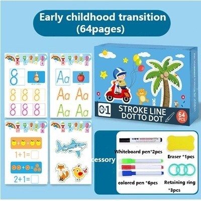Magic Tracing Workbook Preschool Educational Toys Erasable Pen Logical ...