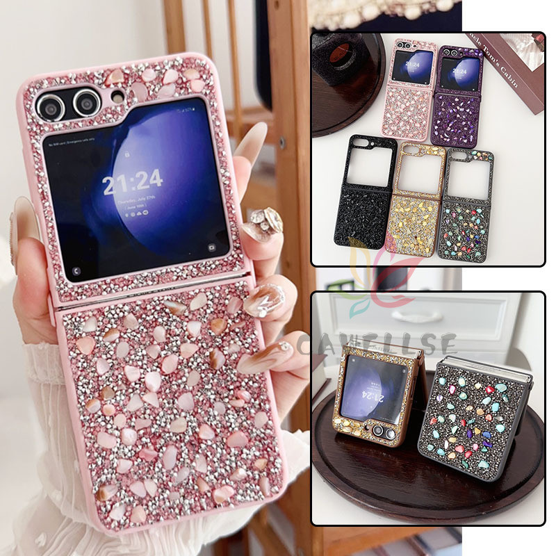 Luxury Glitter Diamond Casing Samsung Galaxy Z Flip 6 Z Flip 5 Flip 4 ...