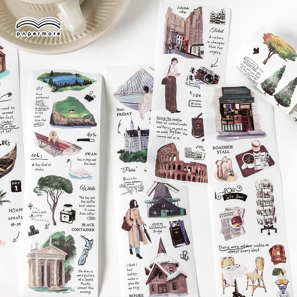 Vintage Washi Masking Tapes Japanese Decorative Tape Retro Style ...