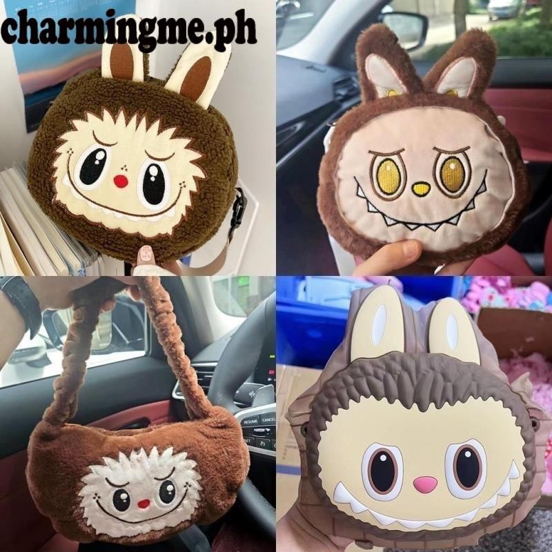 Labubu Stuffed Plush Bag Funny Soft Fluffy Labubu Bag Gifts For Kids ...