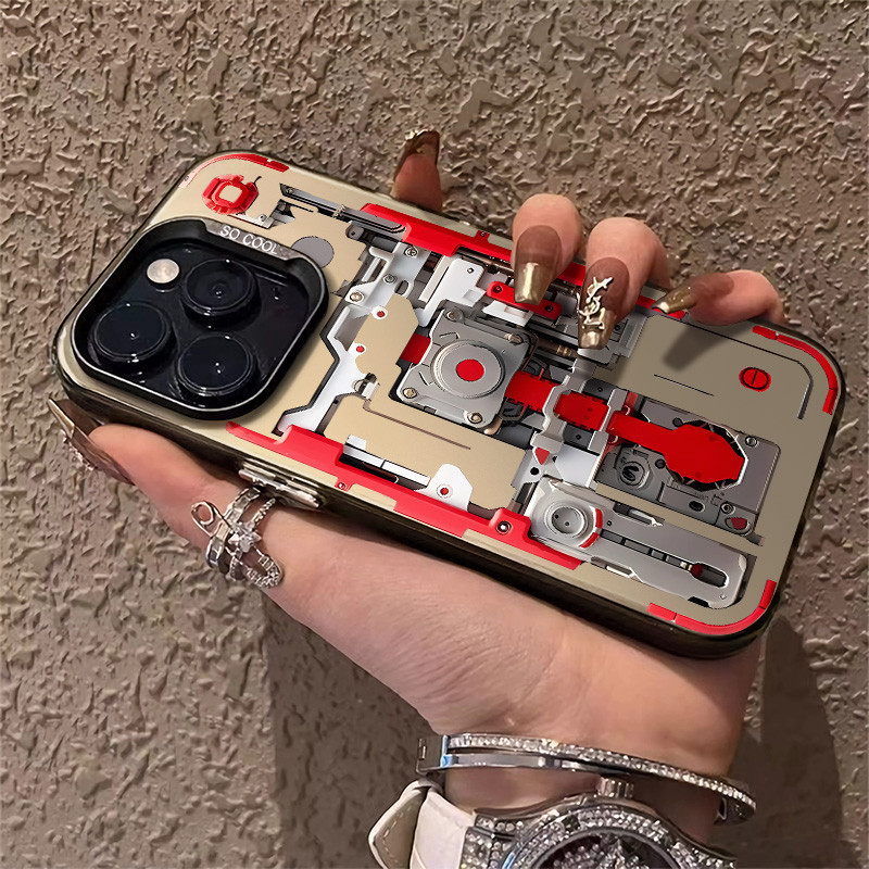 Personalized Mechanical Pattern Phone Case Compatible for IPhone 11 12 ...