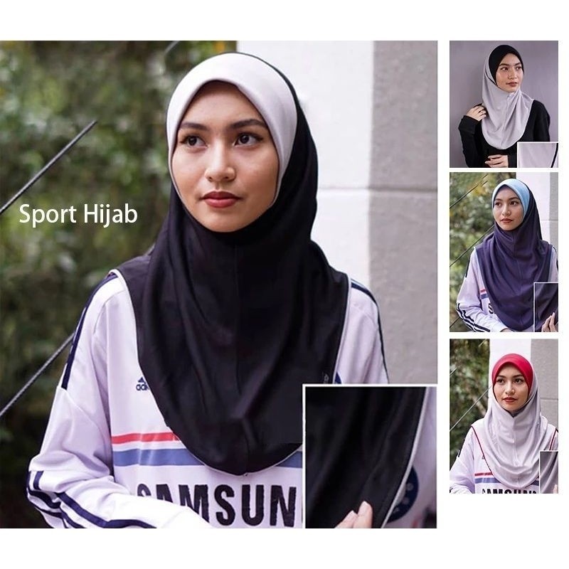 Tudung SUKAAN PIPING 2 TONE IBUGARANG (LA MOSCREPE FABRIC) | Shopee ...
