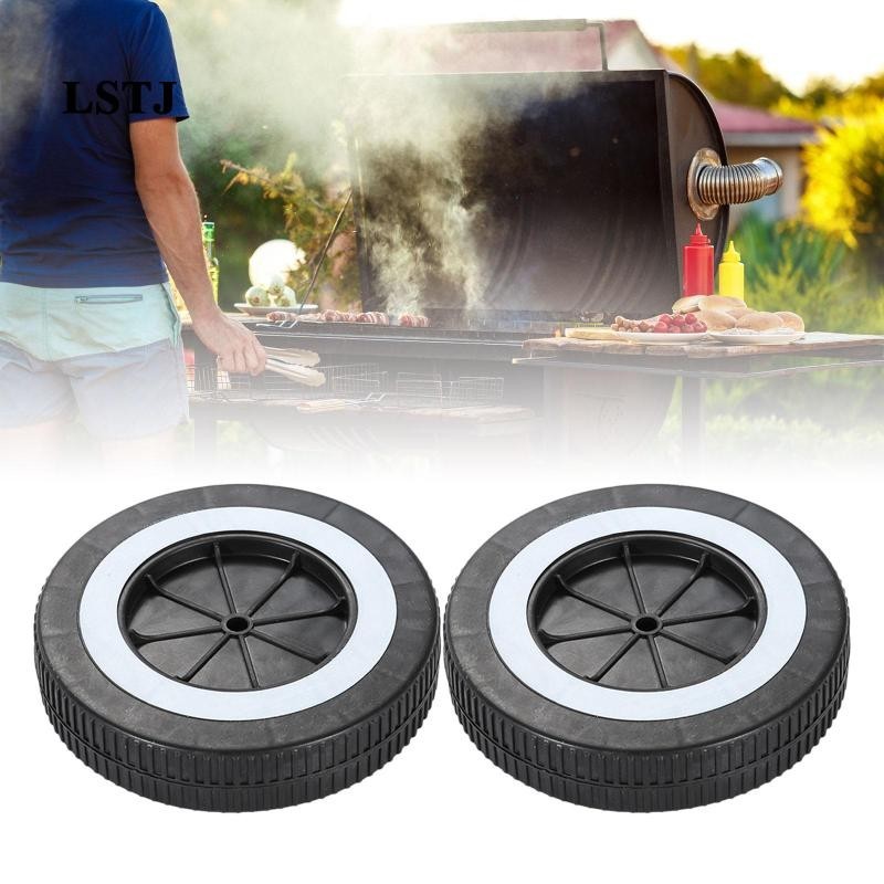 [Lstjj] 2x BBQ Wheels Portable Easy to Install Wear Resistant ...