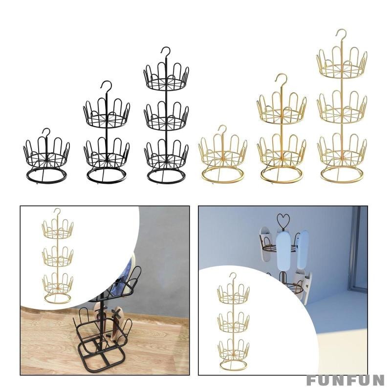 [Funfun1] Rotating Shoe Rack Standing Circular Shoe Rack Premium ...