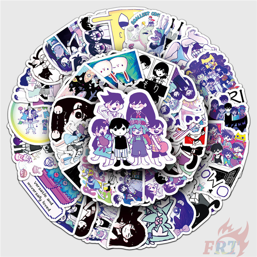 Omori . Sunny Series 01 Mini Stickers 50Pcs/Set Waterproof DIY Fashion ...