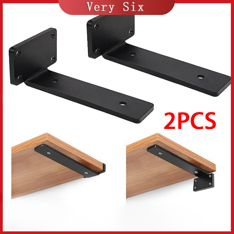 2Pcs Steel Heavy Duty Concealed Bracket Wall Mounted Concealed Floating ...