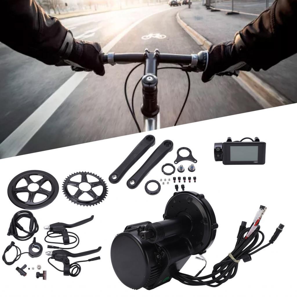 Nearbeauty 36V 500W Electric Bike Mid Mount Motor Conversion Kit with ...