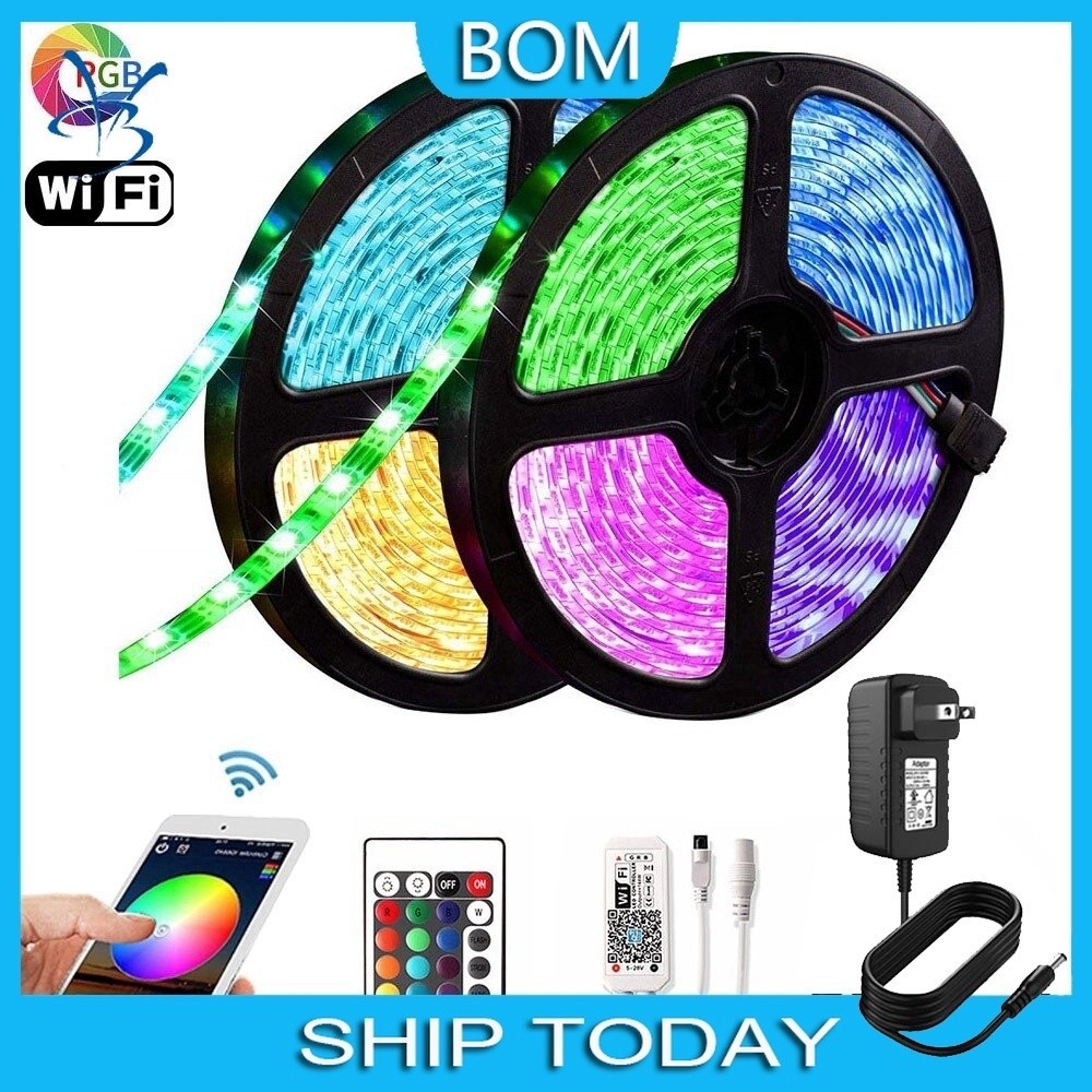 15m RGB LED Strip light 2835 12V Waterproof WiFi Flexible Diode Tape ...