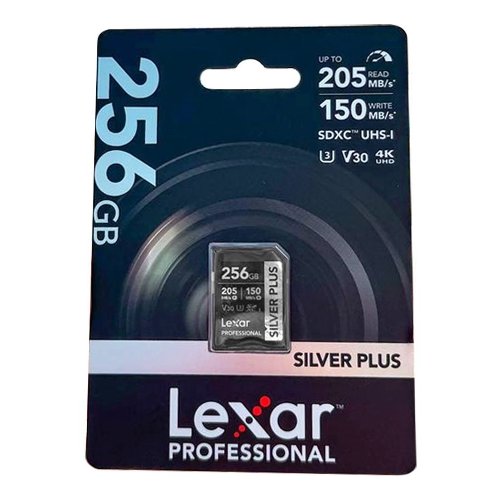 Lexar Professional 256GB SILVER PLUS UHS-I SDXC Memory Card - R:205MB/s, W:150MB/s | Shopee ...
