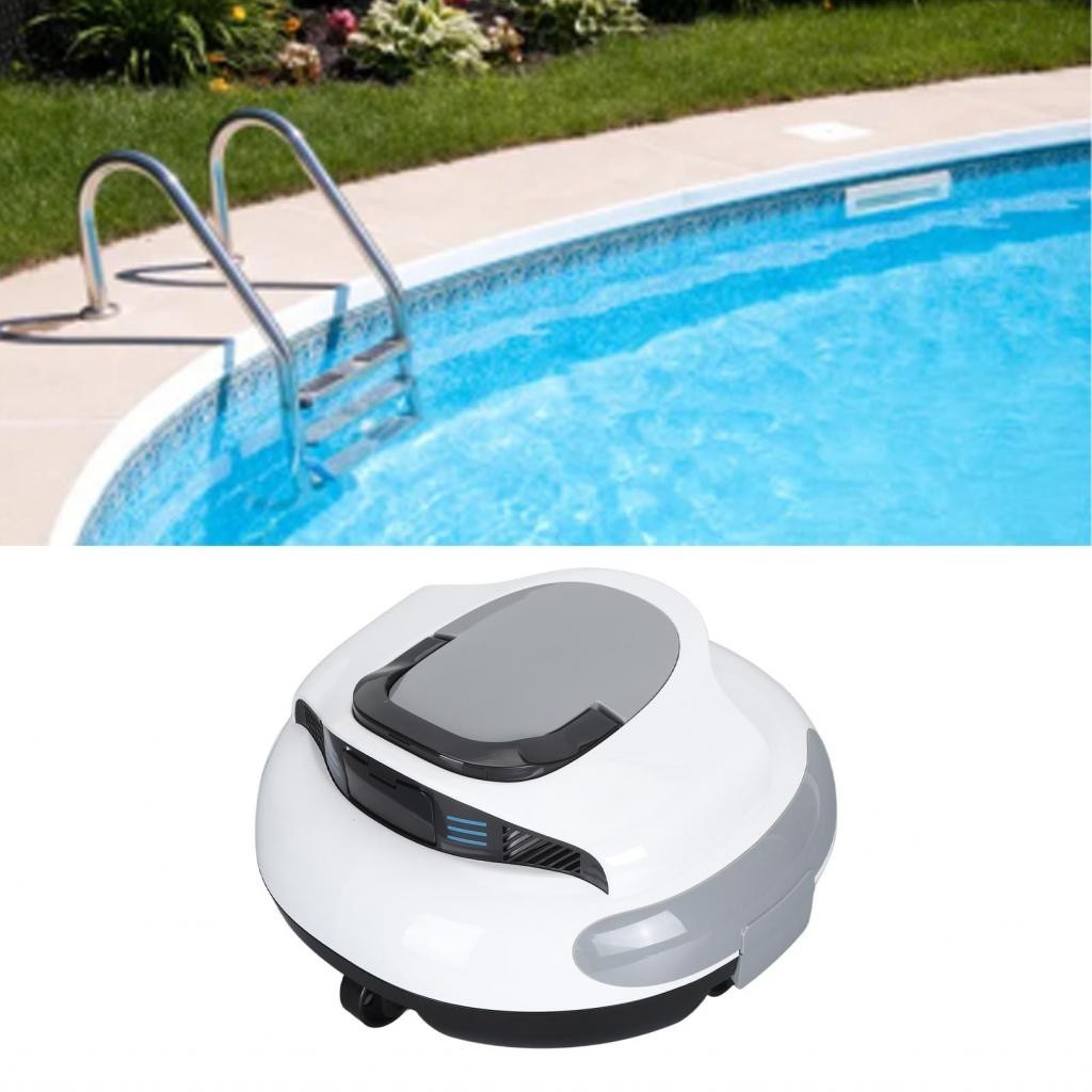 Eleganthome Automatic Pool Vacuum Cordless Lasts 100 Mins Rechargeable ...