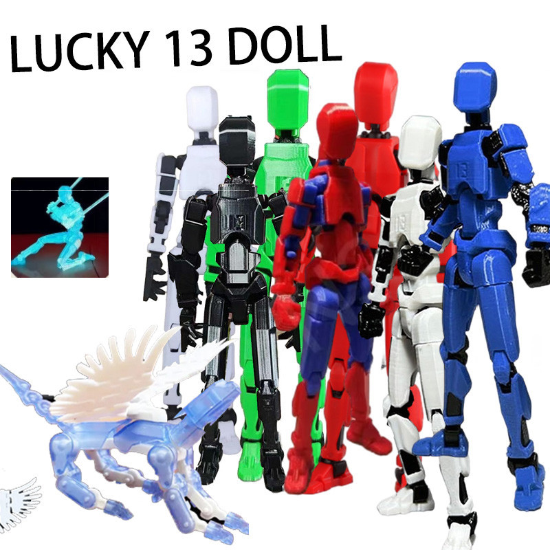 Robot Lucky 13 Action Figurine Titan Dummy 13 Movable Figures Movable ...
