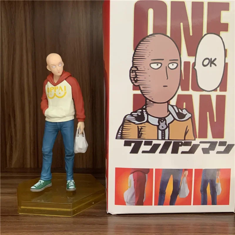 One Punch Man Figure 18cm Saitama Figure Shopping And Going Home ...