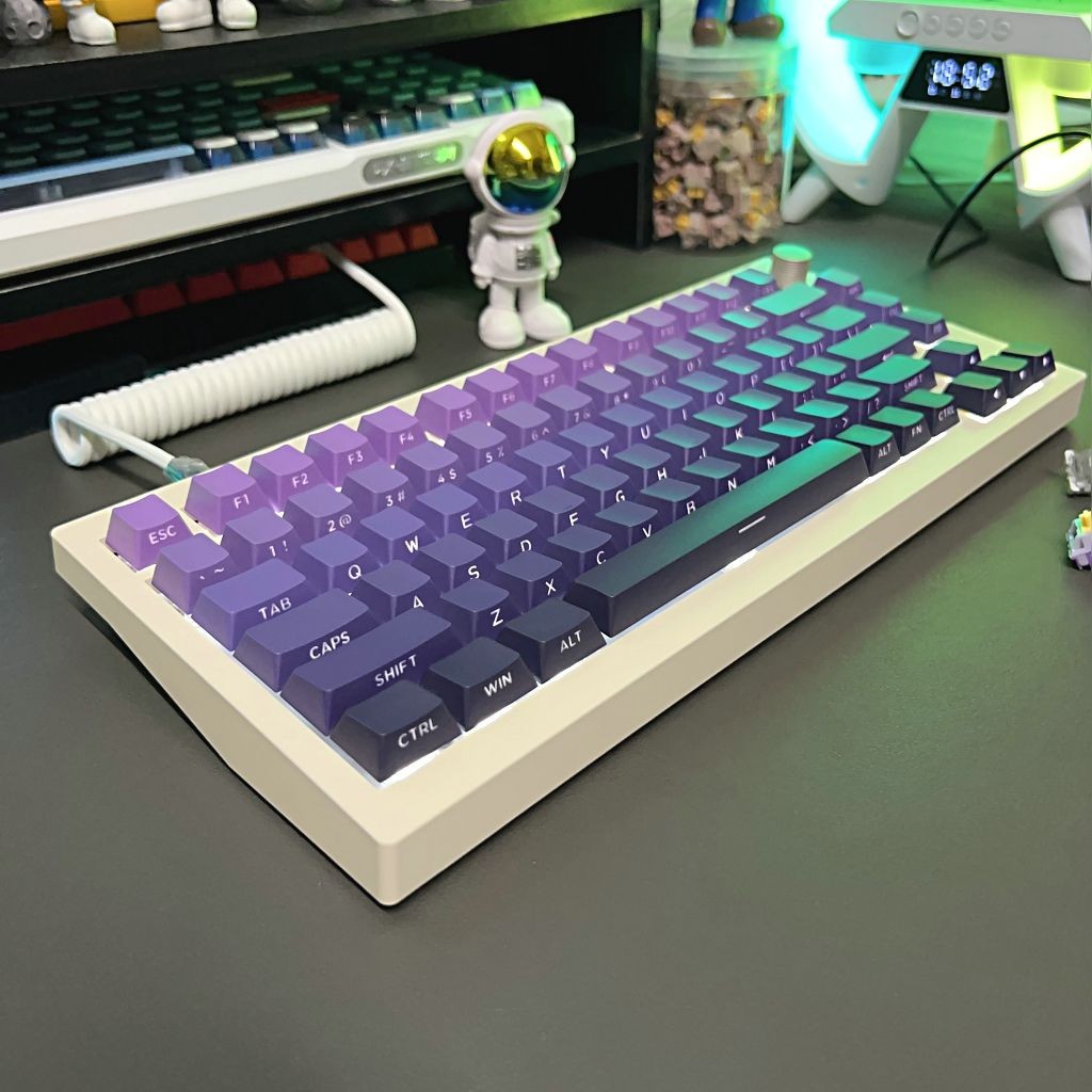 8831 People Praise Side Engraved Transparent Keycap 131-Key PBT Box ...