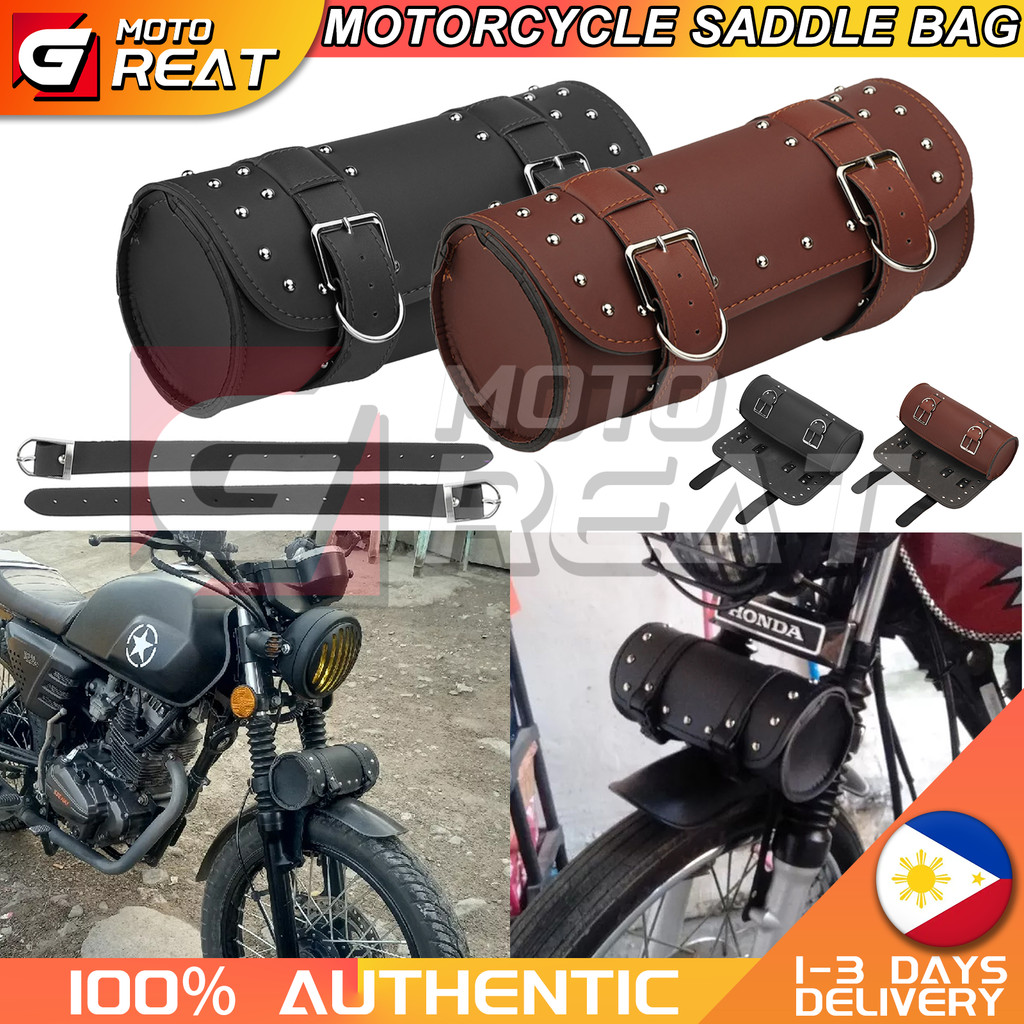 Motorcycle PU Leather Side Bag Box Saddlebag Tool Bag Universal ...